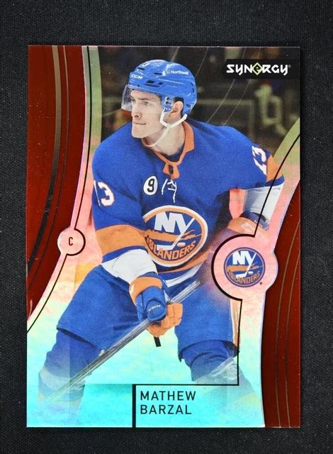 2021 22 Ud Synergy Codes Rouges 38 Mathew Barzal Insulaires De New York Eur 4 58 Picclick Fr