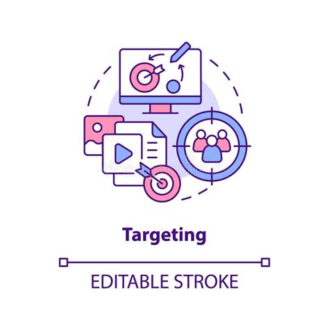 Targeting Concept Icon Stock Vector Illustration Of Logo 269194884