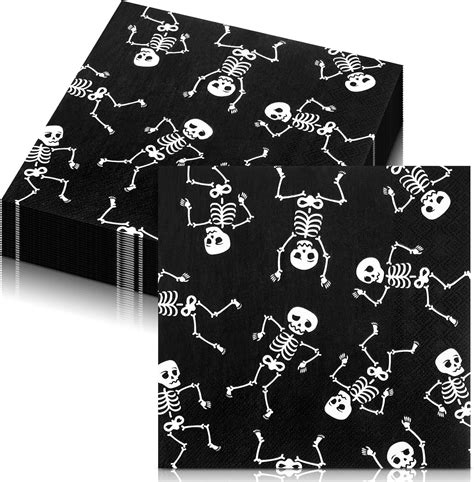 Motimind 50 Pcs Halloween Disposable Napkins Paper Napkins