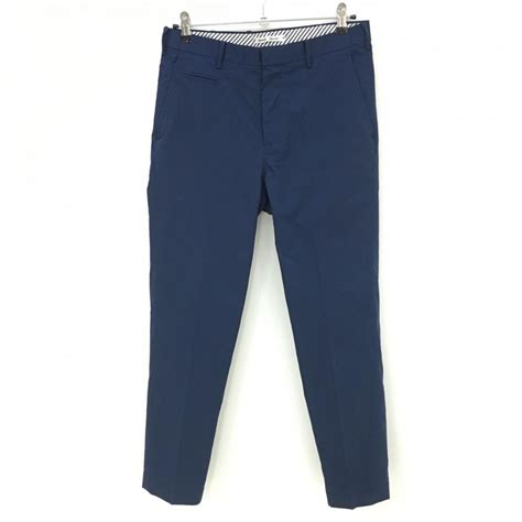 モンジー パンツ ネイビー シンプル メンズ S ゴルフウェア Monzee 中古ゴルフウェア通販サイトreonard レオナード