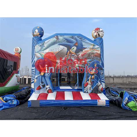 Sonic Bounce House Heart Inflatables Factory