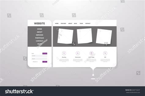 Abstract User Interface Vector Design Stock Vector Royalty Free