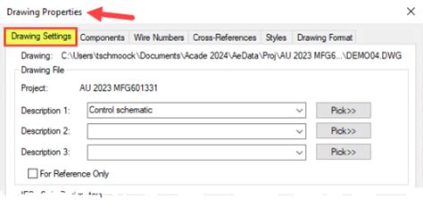 Autocad Electrical Part 3 Using Project And Drawing Properties To Update Title Blocks Applied