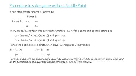 Game Theory Lecture Slides Definition Classification Pptx