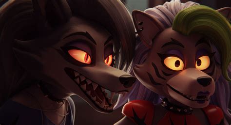 Loona And Roxanne Wolf 1 By Crimsonspidox1592 On Deviantart