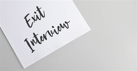 Letter To Employers Restrictive Covenants And The Exit Interview