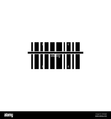 Scan Bar Code Flat Vector Icon Simple Solid Symbol Isolated On White Background Scan Bar Code