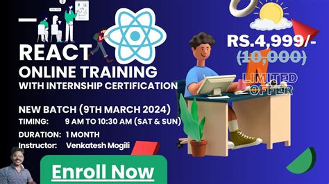 🚀 React Mastery Hands On Live Training And Internship Certification