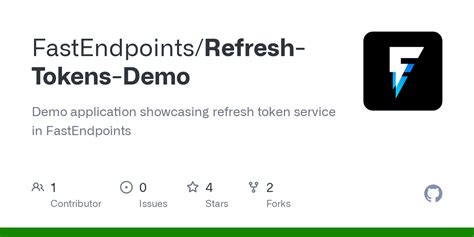 Github Fastendpointsrefresh Tokens Demo Demo Application Showcasing