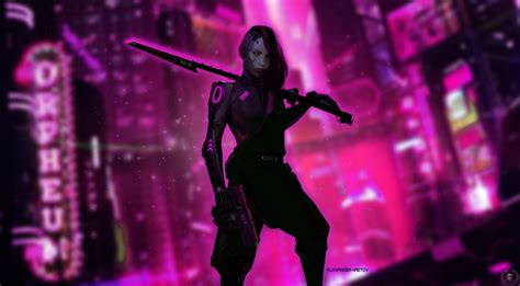 Cyberpunk Woman Wallpapers Top Free Cyberpunk Woman Backgrounds WallpaperAccess