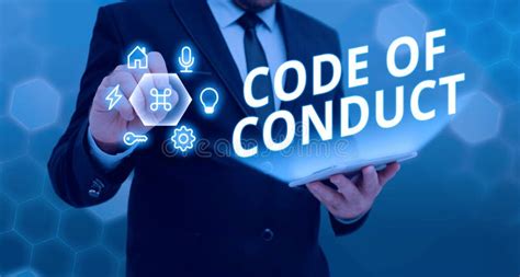 Inspiration Showing Sign Code Of Conduct Business Idea Ethics Rules