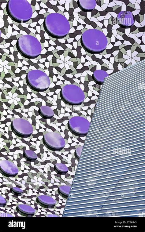 Abstract Close Up Of Architectural Building Cladding Manipulated Colour