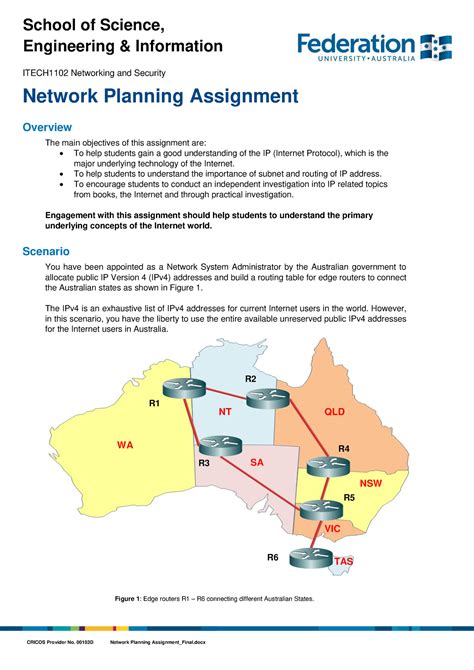 network planning assignment final itech1102 networking and security