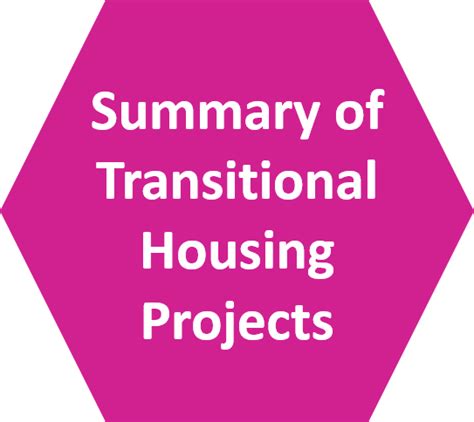 Housing Bureau Policy Housing Transitional Housing Transitional Housing Projects