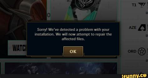 Sorry Weve Detected A Problem With Your Installation We Will Now