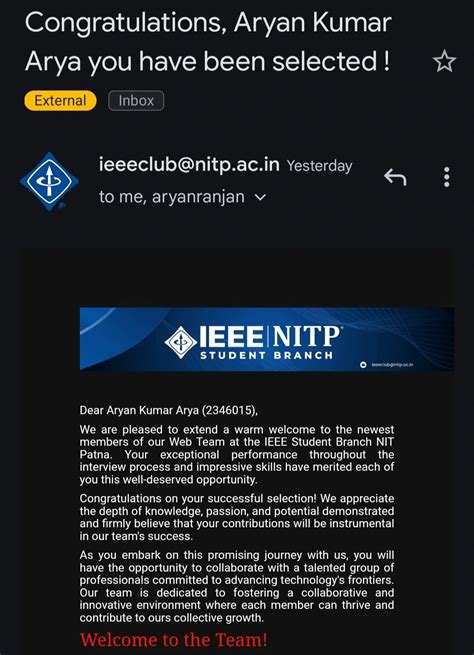 Aryan Kumar Arya On Linkedin Hello Everyone I Feel Elated To Share That I Am Beginning My