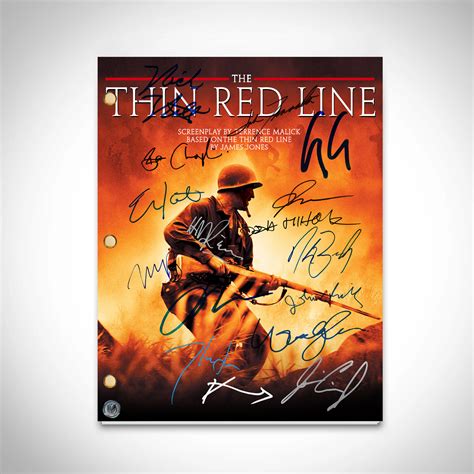 Thin Red Line Script Limited Signature Edition Rare T