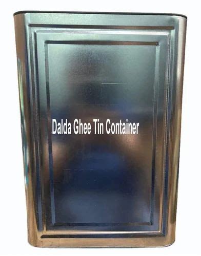 Rectangular 15 Litre Dalda Ghee Empty Tin Container At ₹ 85 Piece In Ahmedabad