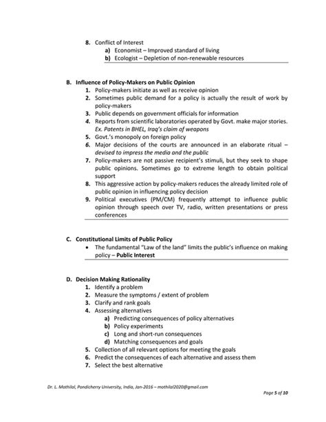 Public Policy Formulation Implementation And Evaluation Pdf