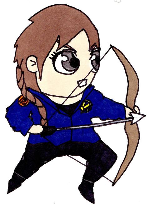 Katniss Chibi By Zombiekaiju On Deviantart