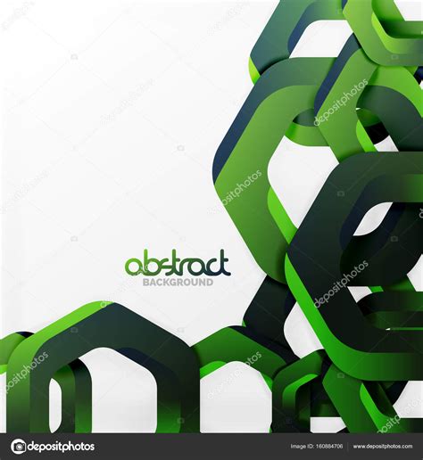Overlapping Hexagons Design Background Stock Vector By Akomov