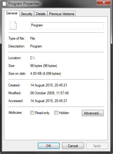 Windows Warning Regarding Suspicious File On C Super User