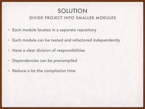 Ios Project Modularisation