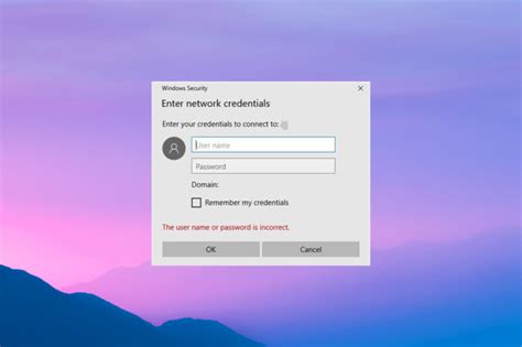How To Fix The Enter Network Credentials Persistent Message