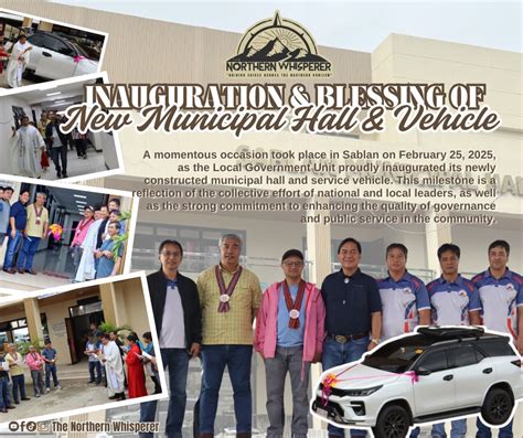 The Northern Whisperer Inauguration And Blessing Of The New Sablan