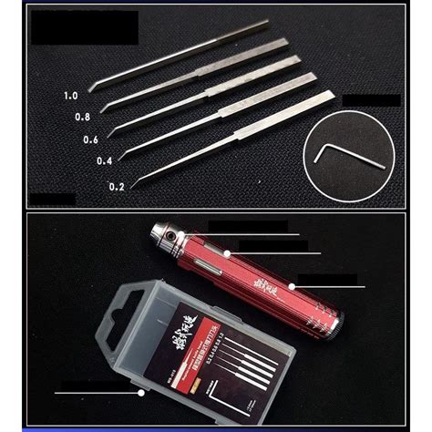 Dụng Cụ Mô Hình Moshi Bộ Chisel Gồm Cán Và 5 Mũi Chisel Tv Hobby Shop