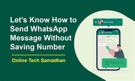how to send whatsapp message without saving number to your contacts