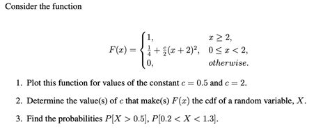 Solved Consider The Function Chegg