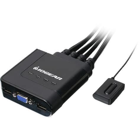 IOGEAR 4 Port USB Cable KVM Switch GCS24U B H Photo Video