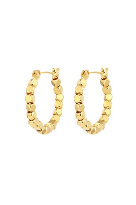 gold sugar cube hoops orro shop