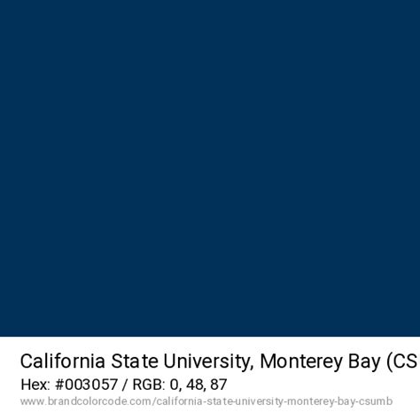 california state university monterey bay csumb brand color codes