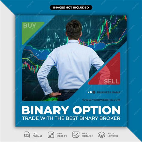Premium Psd Binary Option Stock Market Trading Post Tempalte For