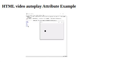 Html Autoplay Attribute Geeksforgeeks