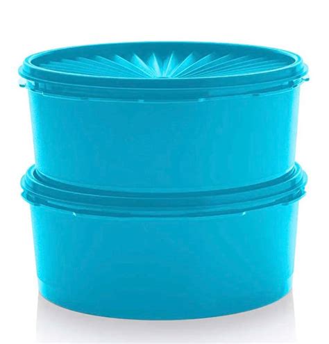 Tupperware Vintage Stackable 2 Piece Canister Set Etsy
