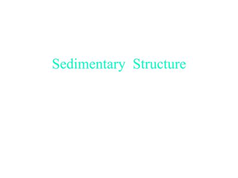 Sedimentary Structure Pptx