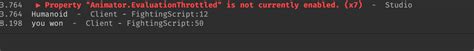 Property Animatorevaluationthrottled Is Not Currently Enabled