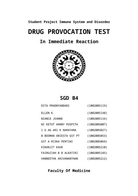 Docx Drug Provocation Test Tes Provokasi Obat Dokumentips