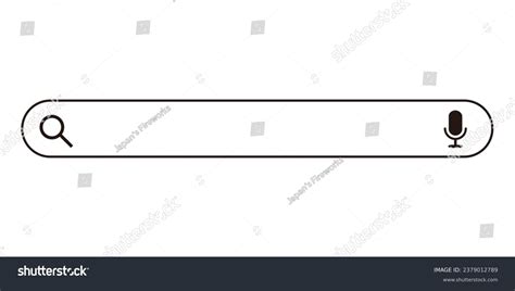 Search Window Voice Input Search Field Stock Illustration 2379012789