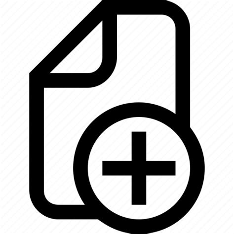 add create create document document new new document plus icon