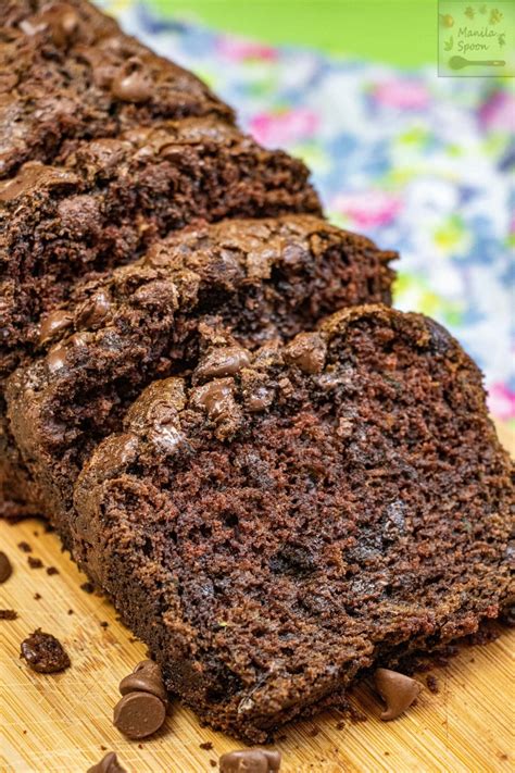 Double Chocolate Zucchini Bread Manila Spoon