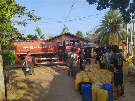 ကျိုက်ထိုမြို့နယ်တွင် သောက်သုံးရေပြတ်လပ်မှုမရှိစေရေးအတွက် မီးသတ်ဦးစီးဌာနမှ ရေ သွား ရောက်လှူဒါန်း