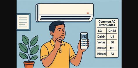 Split And Window Ac Error Codes In India Meaning And First Steps