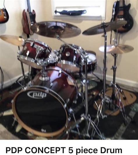 Pdp Dw 5 Pc Concept Maple Kit Reverb