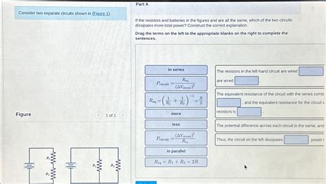 Solved Part Aconsider Two Separate Circuits Shown In Figure