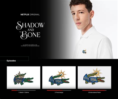 Lacoste X Netflix Logo Patch Design On Behance