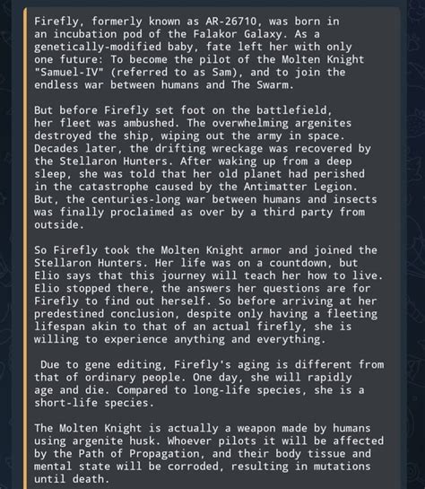 Firefly Info Via Stepleaker R Honkaistarrail Leaks